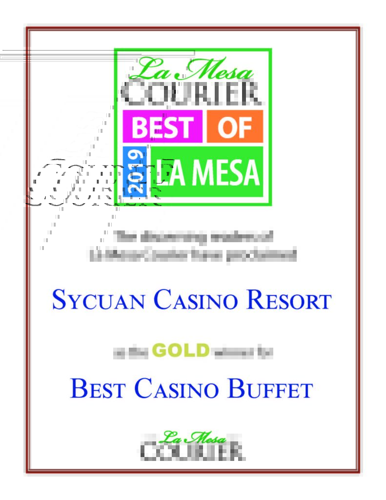 Sycuan Awarded Best Casino and Best Casino Buffet | Sycuan Casino Resort