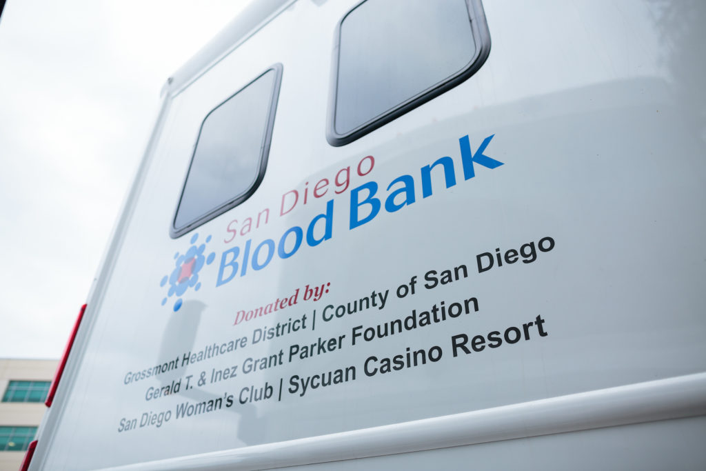 Sycuan Receives Name Recognition on SD Blood Bank Bloodmobile | Sycuan ...